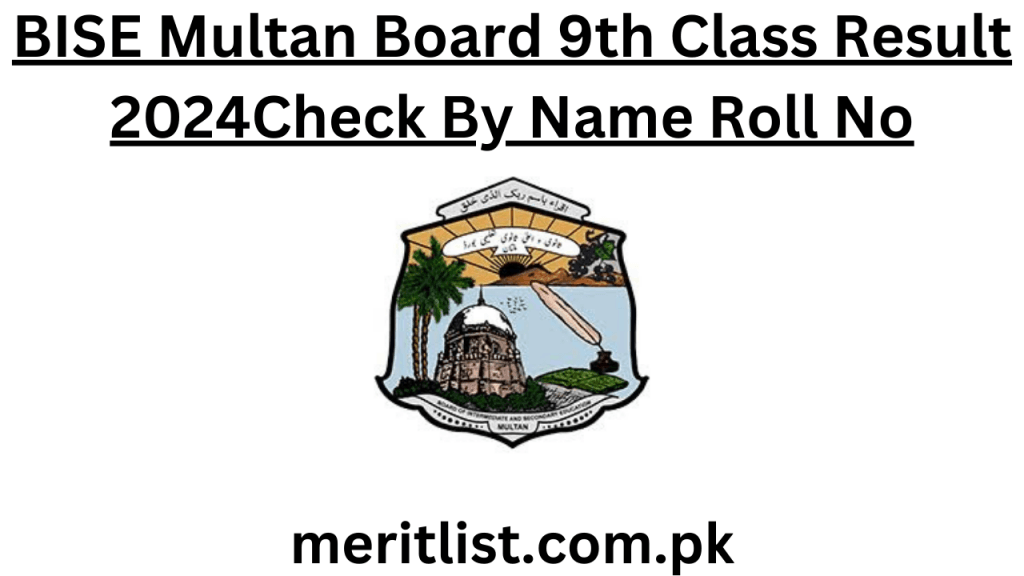 BISE Multan Board 9th Class Result 2024 | Check Position Holders